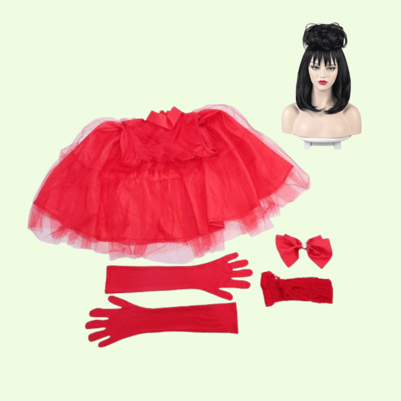 Beetlejuice Lydia Costume - Red Mini Dress | Beetlejuice Costume